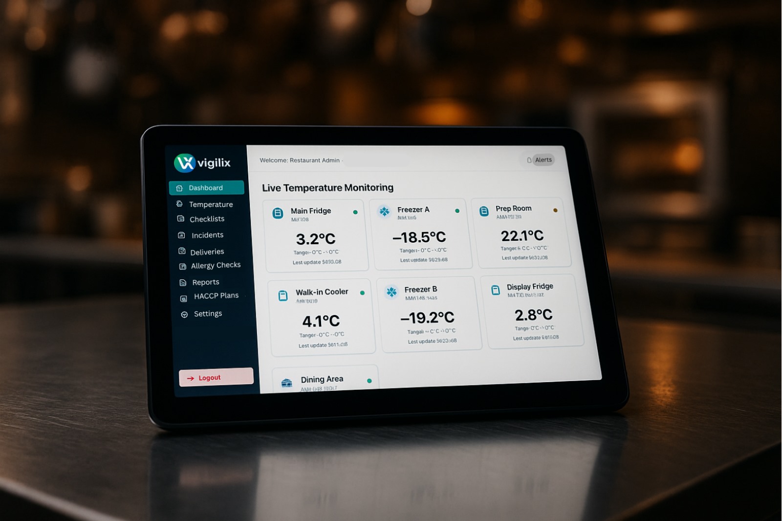 Vigilix - Cloud-Based Food Safety System